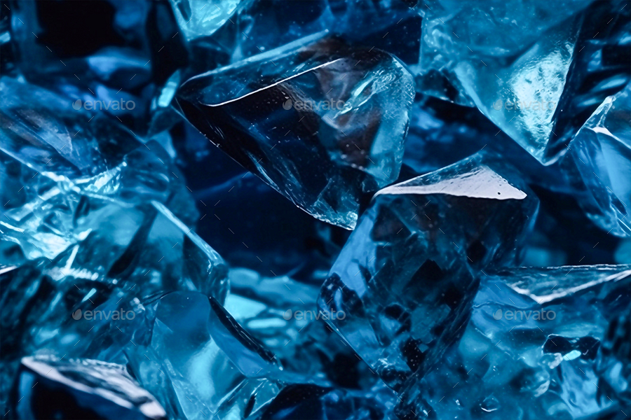 3D Blue Broken Ice Seamless Textures, Graphics | GraphicRiver
