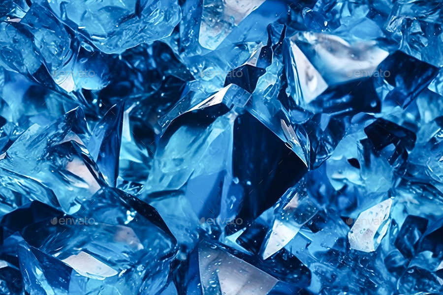 3D Blue Broken Ice Seamless Textures, Graphics | GraphicRiver