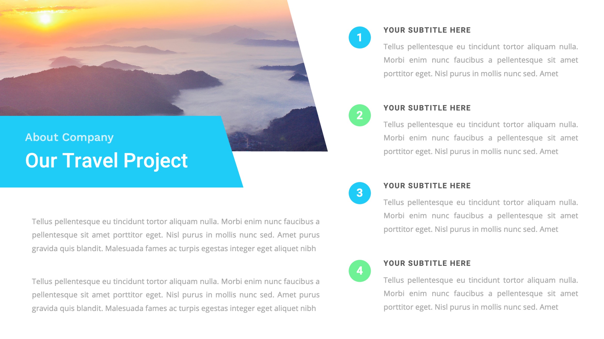Voliva – Travel & Tourism Google Slides Template, Presentation Templates