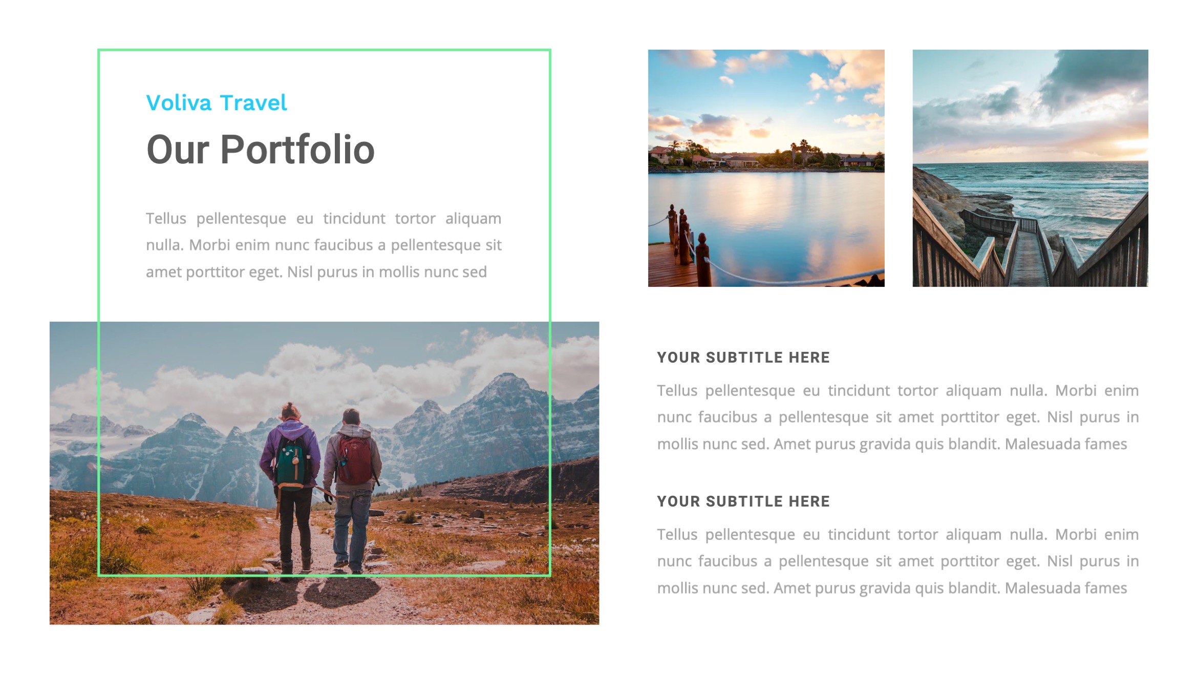 Voliva – Travel & Tourism Google Slides Template, Presentation Templates