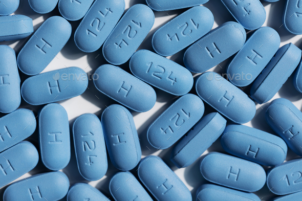 Open bottle of prescription PrEP Pills for Pre-Exposure Prophylaxis to ...