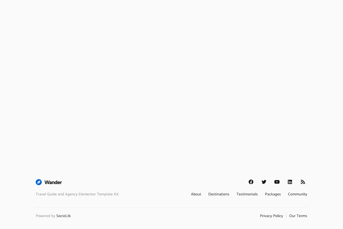 Wander - Travel Guide & Agency Elementor Template Kit by sociolib ...
