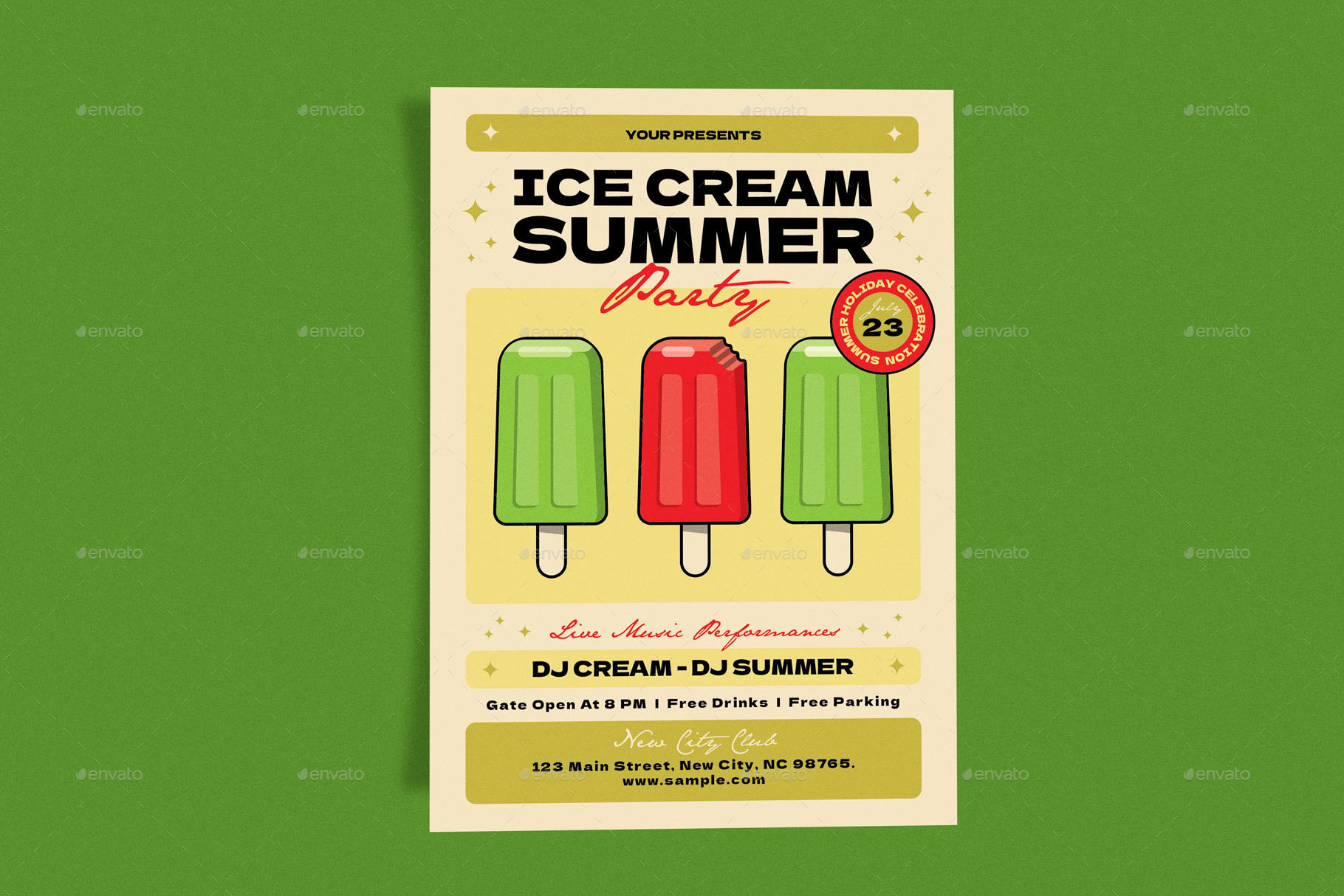 Ice Cream Summer Party, Print Templates | GraphicRiver