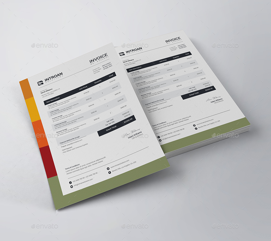 Modern Invoice, Print Templates | GraphicRiver