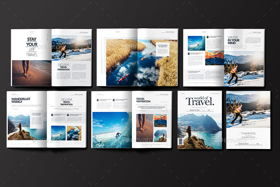 Travel Magazine Template Layout, Print Templates | GraphicRiver