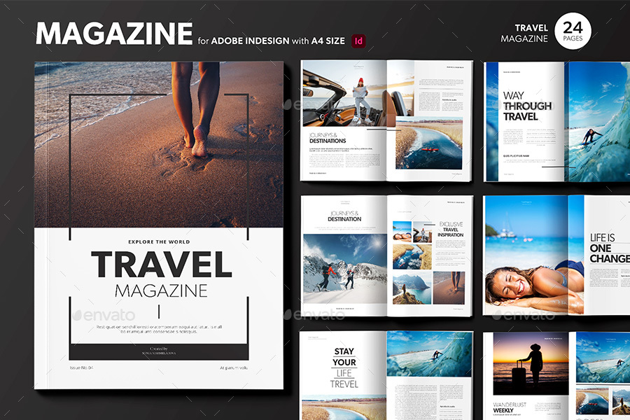 Simple Magazine Template, Print Templates | GraphicRiver
