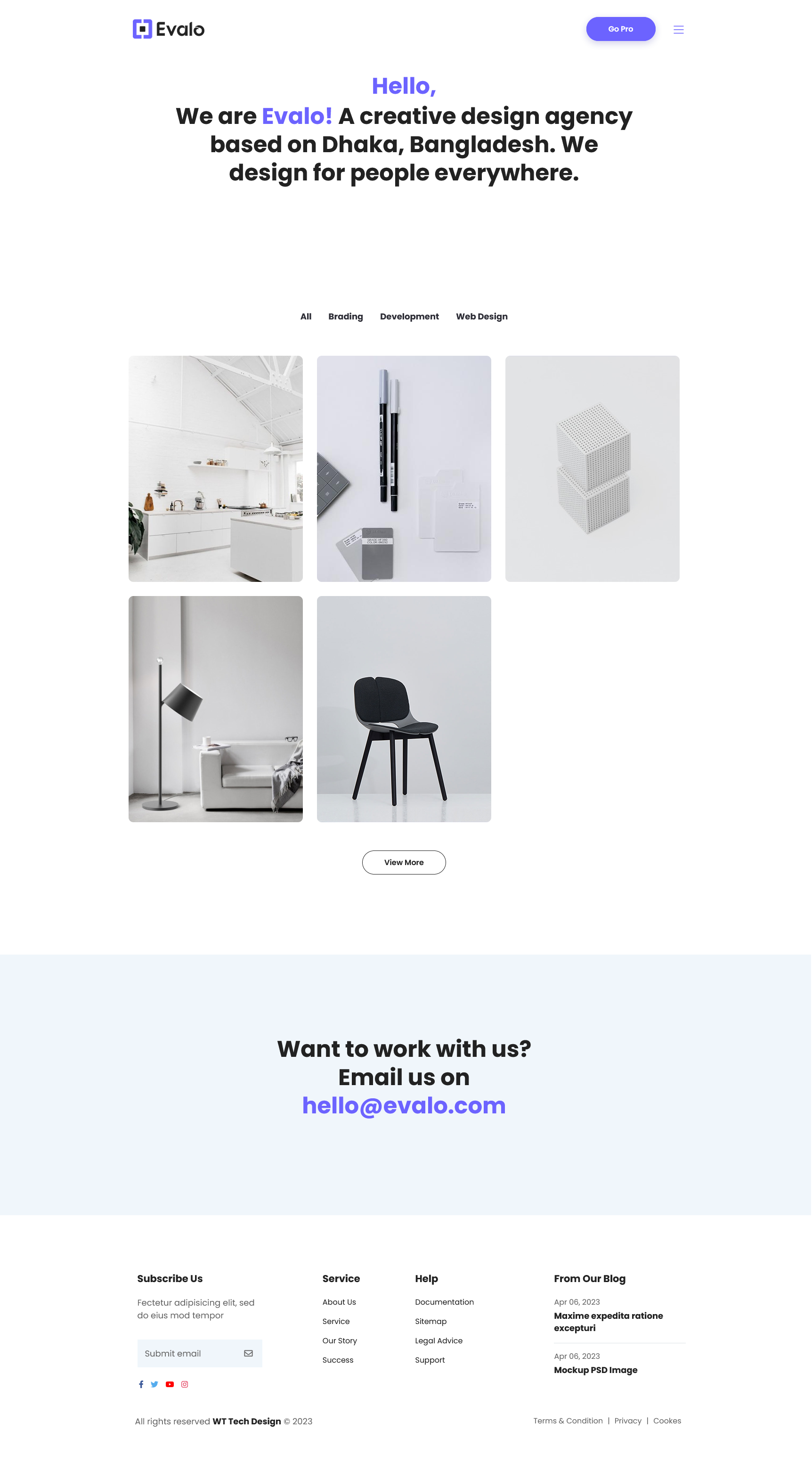 Evalo - Minimal SaaS Startup & Agency WordPress Theme by wttechdesign