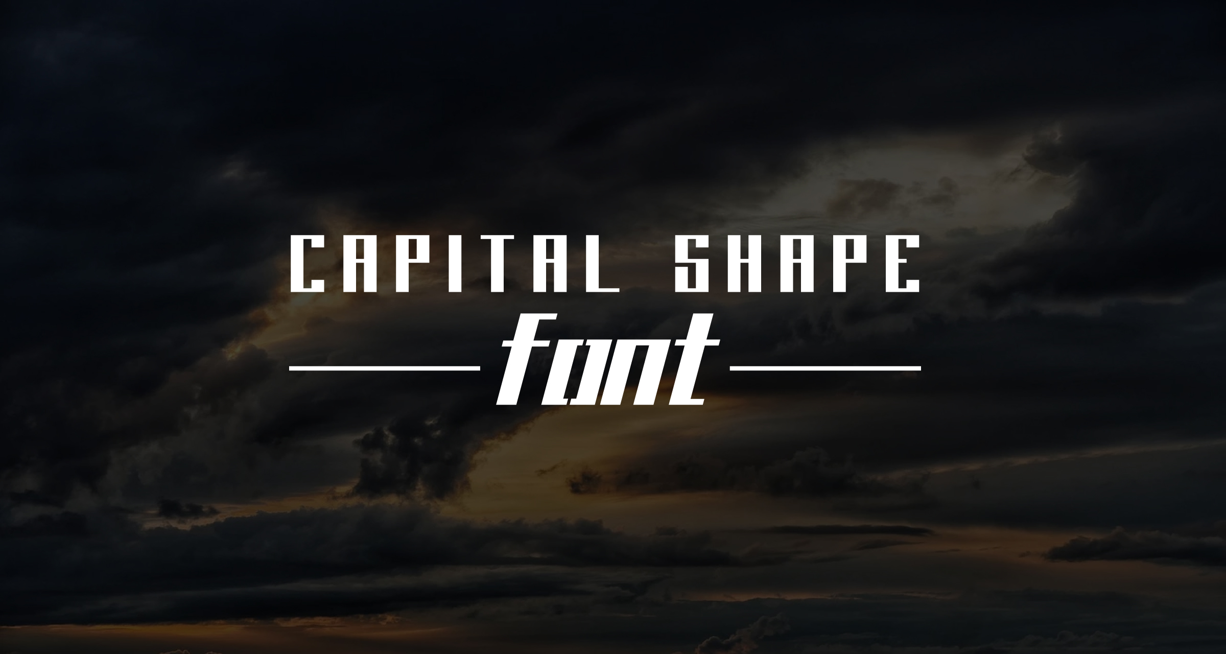 Capital Shape Font, Fonts | GraphicRiver
