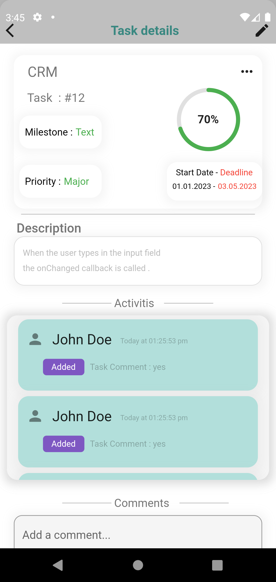 iCRM - Flutter Project Mangement Templete Kit by Mermez | CodeCanyon
