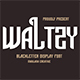 Waltzy Blackletter Display Font, Fonts | GraphicRiver