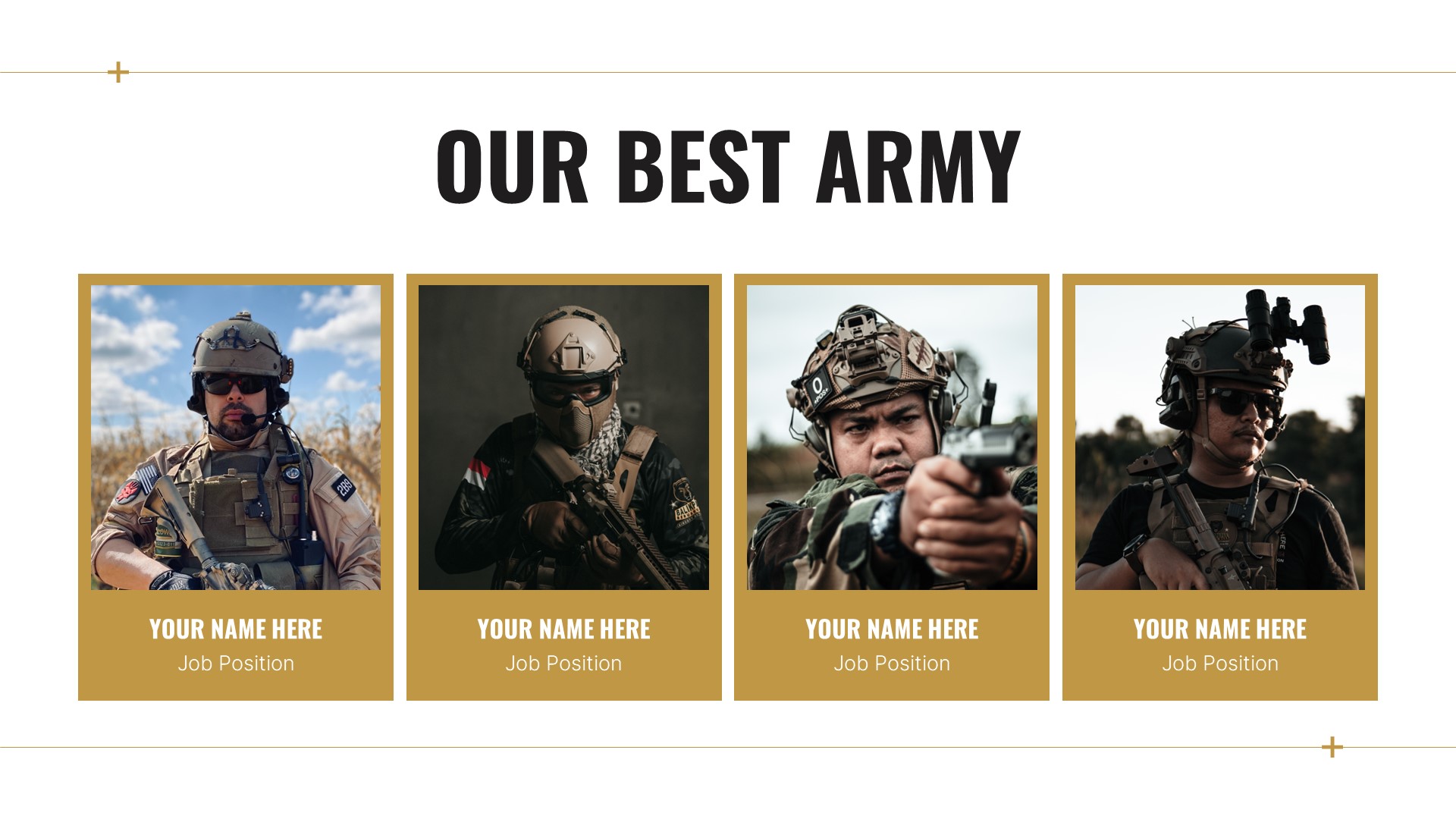 Patriot - Military & Army PowerPoint Template, Presentation Templates