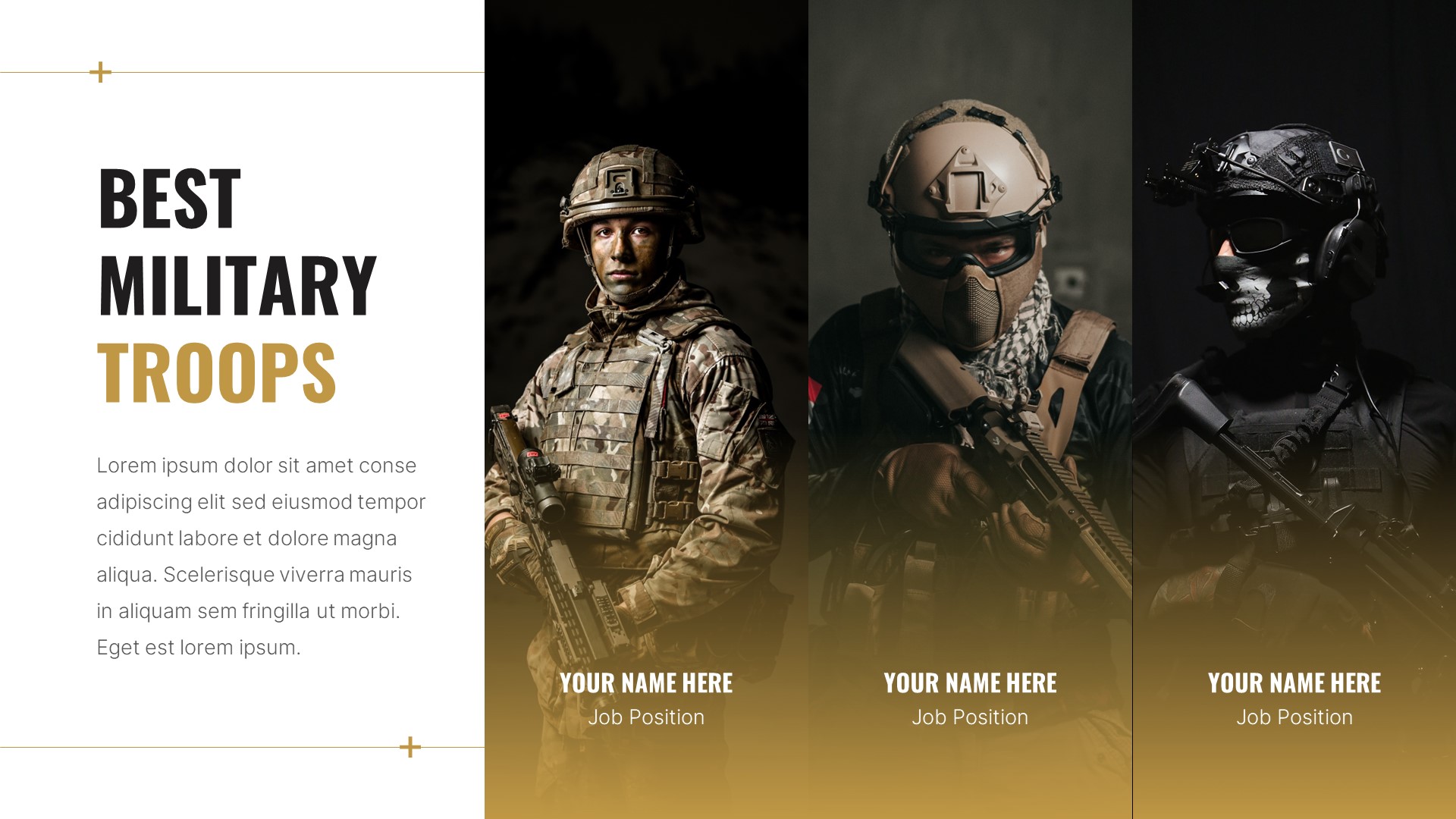 Patriot - Military & Army PowerPoint Template, Presentation Templates