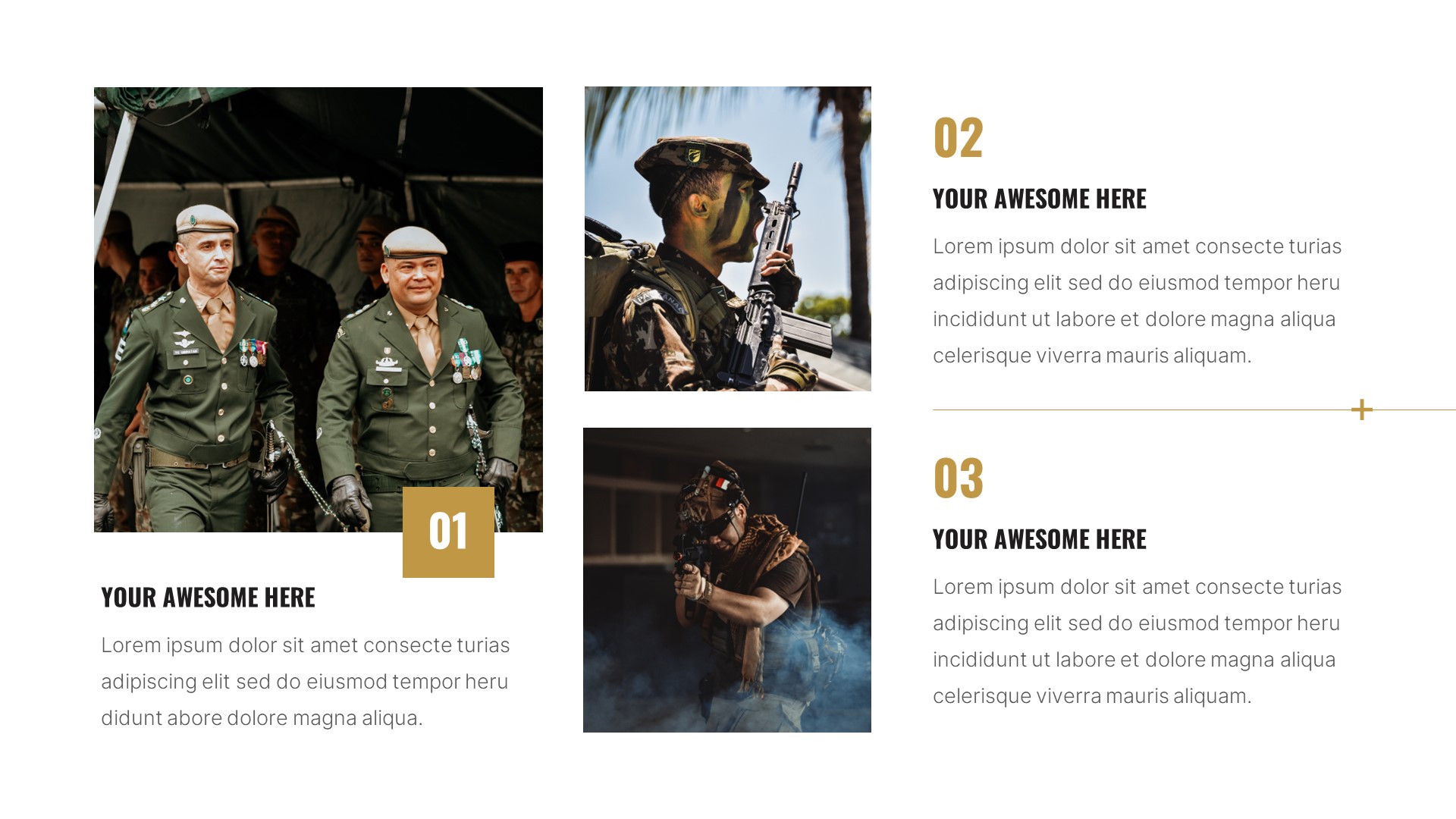 Patriot - Military & Army PowerPoint Template, Presentation Templates
