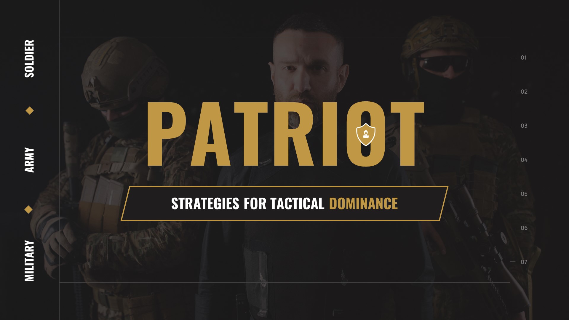 Patriot - Military & Army Google Slides Template by slidehous ...