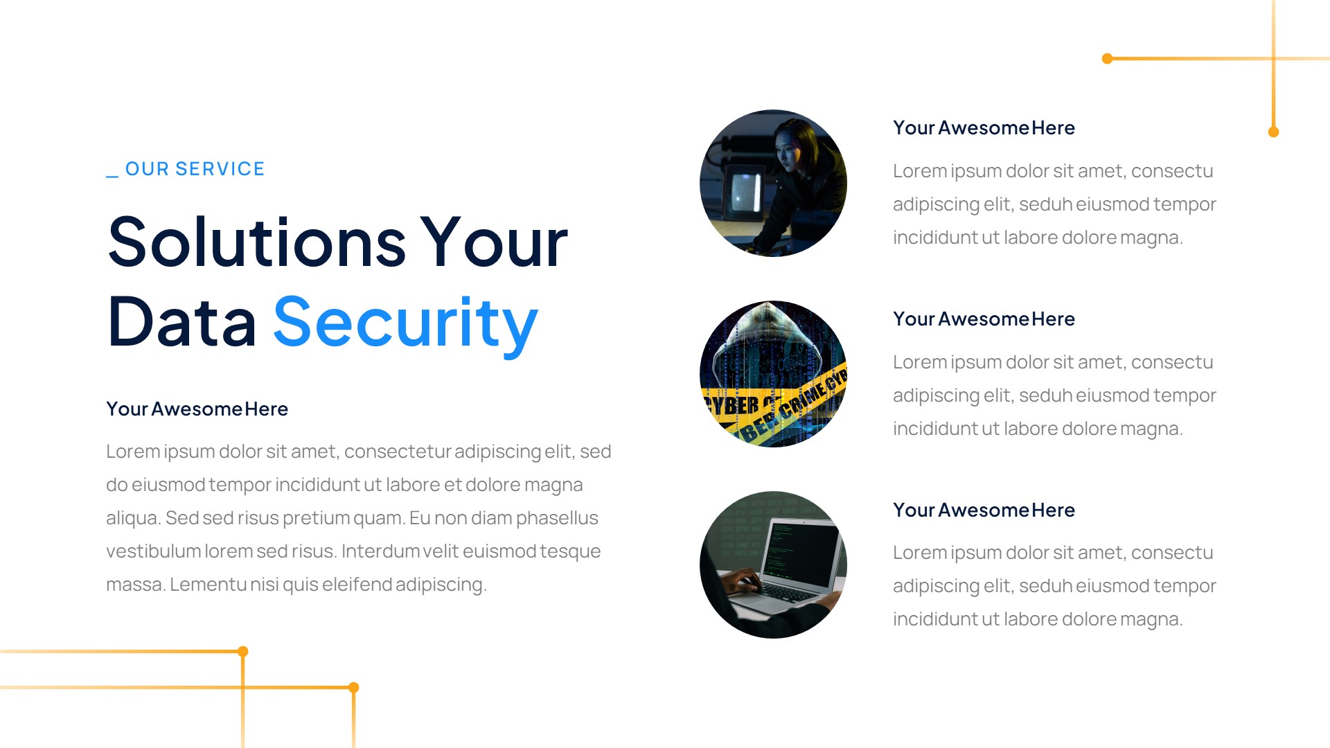 Secure - Cyber Security PowerPoint Template, Presentation Templates