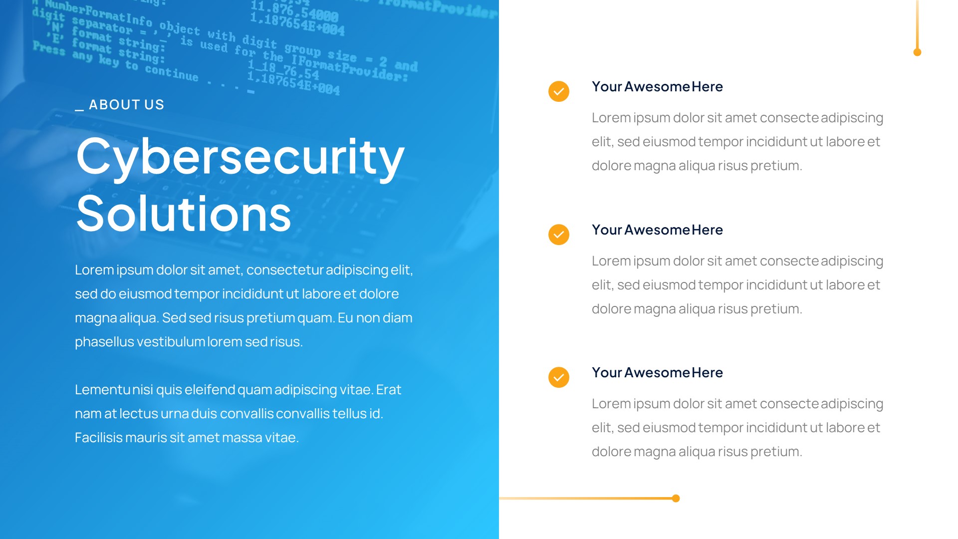 Secure - Cyber Security PowerPoint Template, Presentation Templates