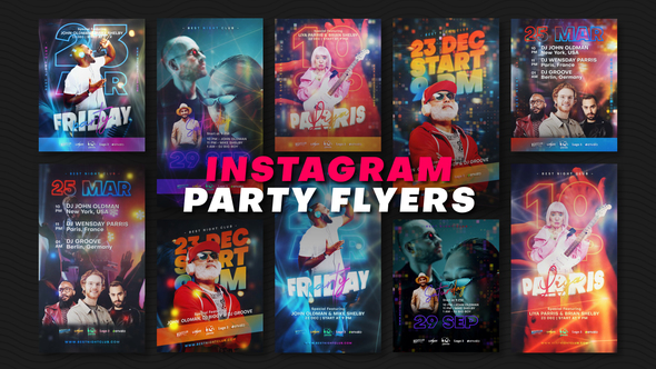 Instagram Party Flyers, After Effects Project Files | VideoHive