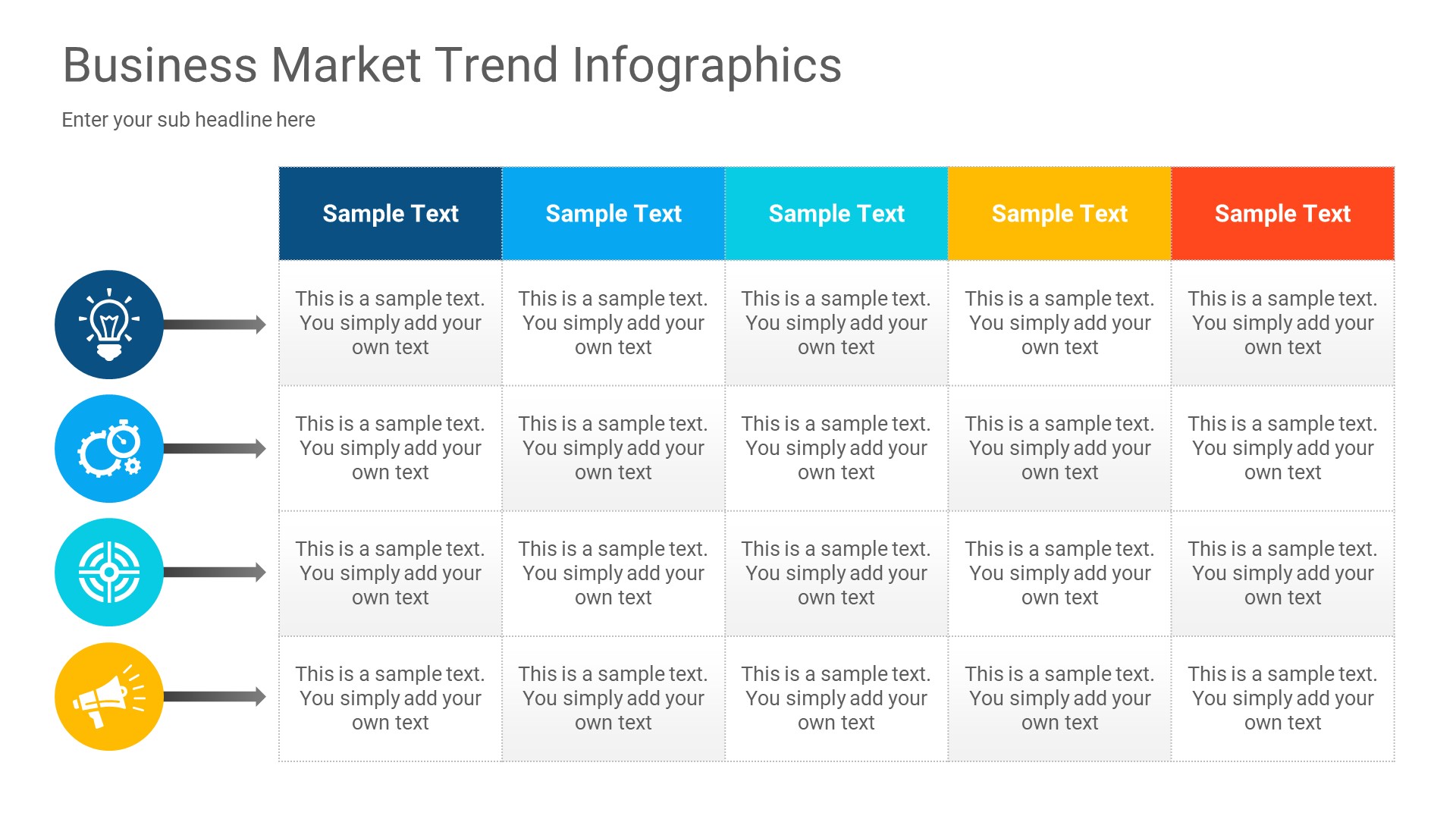 Business market trend Infographics Template presentation, Presentation ...