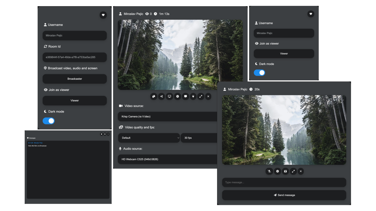 MiroTalk BRO: Live Video & Audio Broadcasting with Screen Sharing by ...