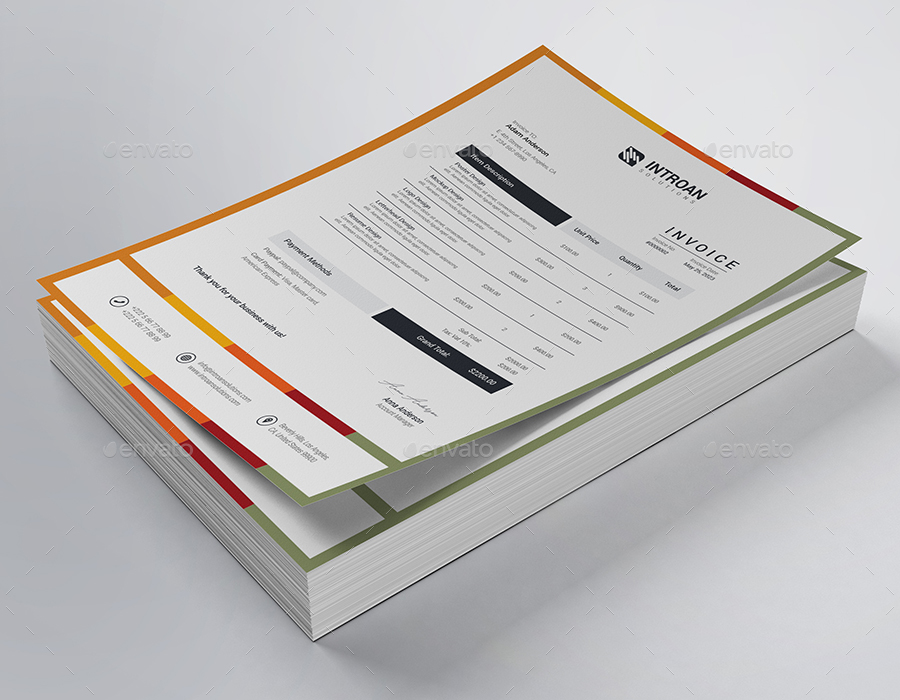 Modern Invoice, Print Templates | GraphicRiver