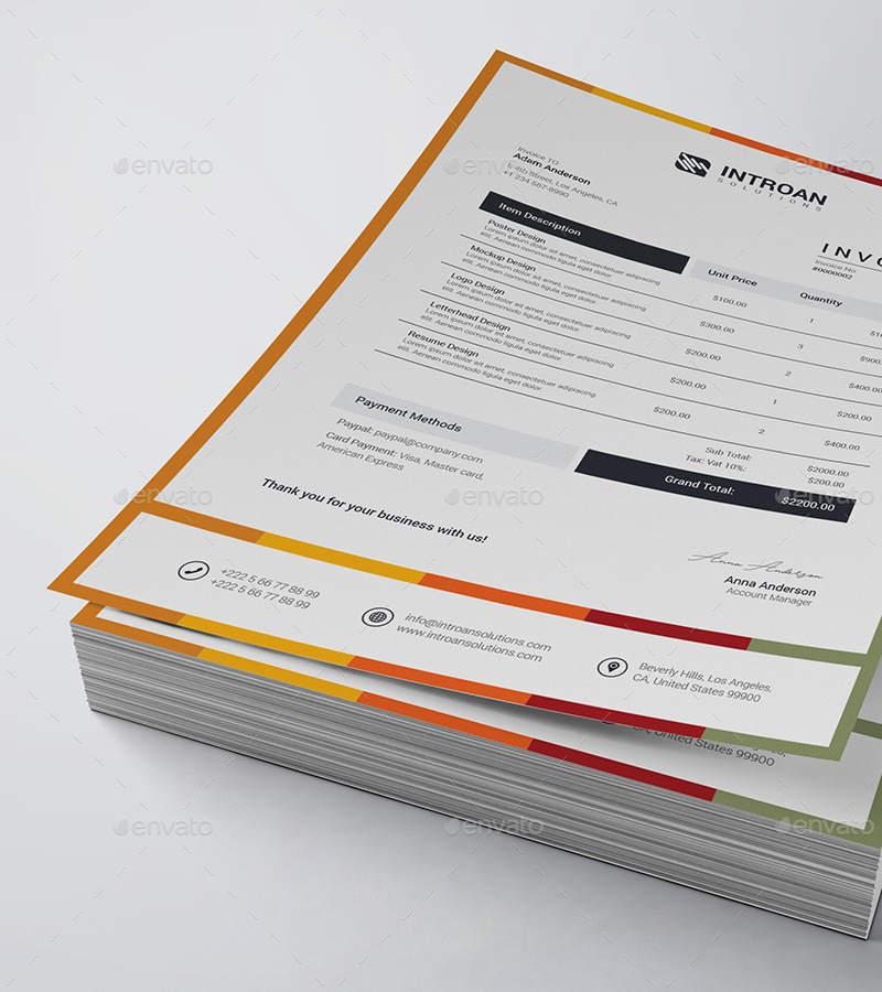 Modern Invoice, Print Templates | GraphicRiver