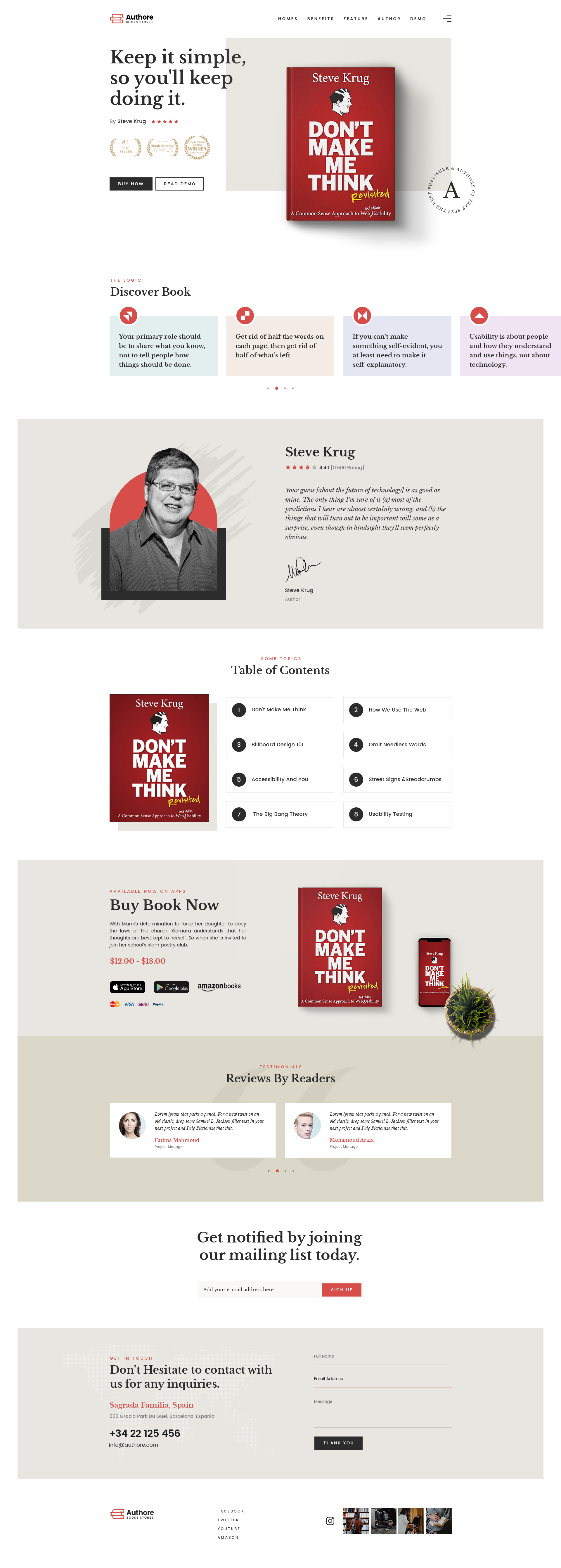 Authore | Authors and Publishers PSD Template by creative-wp | ThemeForest