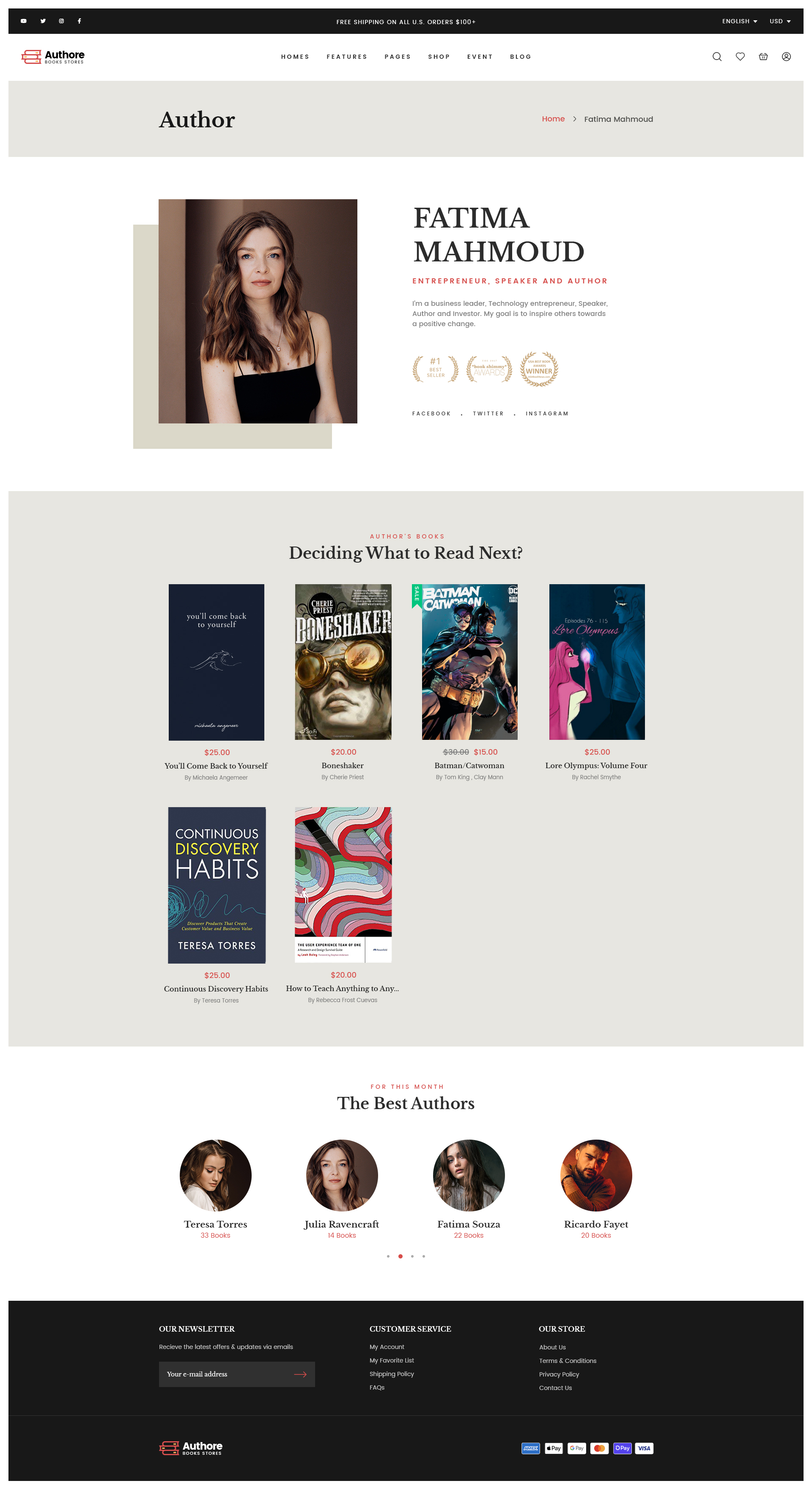 Authore | Authors and Publishers PSD Template by creative-wp | ThemeForest