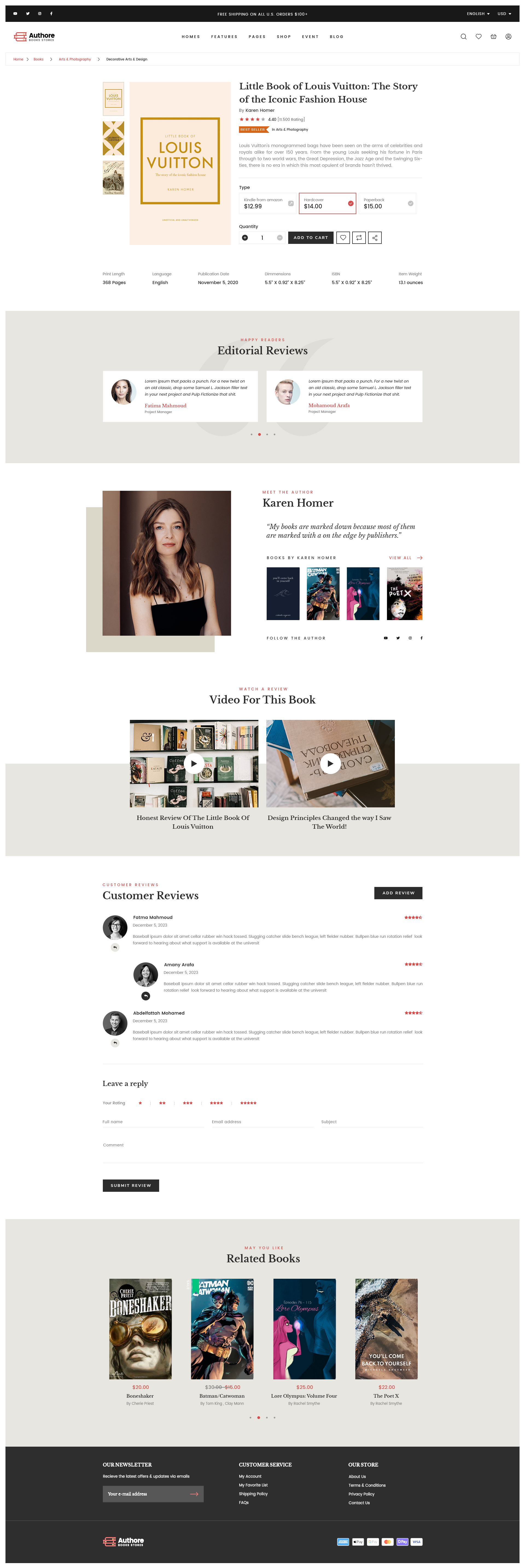 Authore | Authors and Publishers PSD Template by creative-wp | ThemeForest