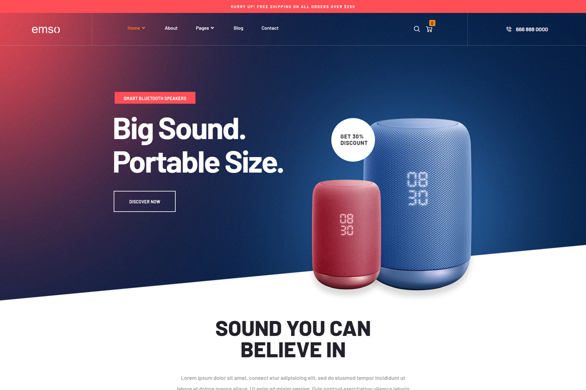 Emso - A Single Product Elementor Template Kit by surisoft | ThemeForest