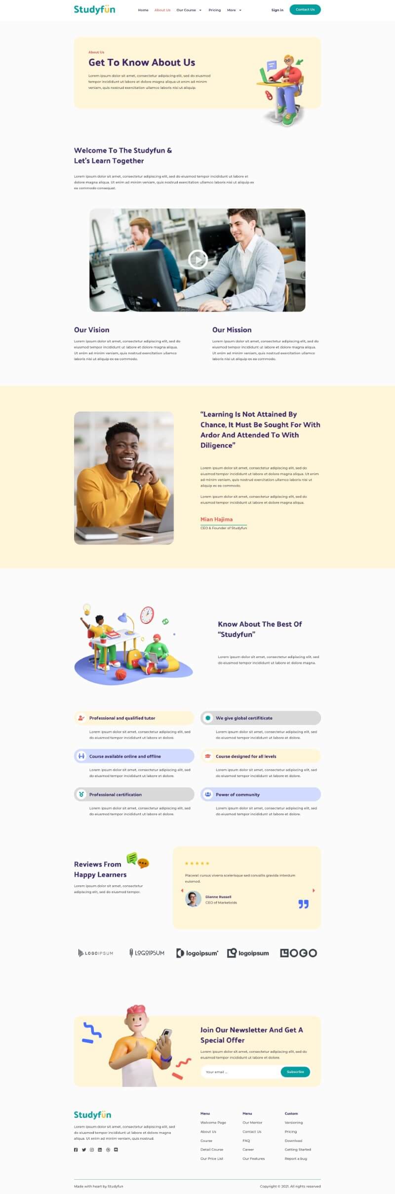 Studyfun - Course Elementor Template Kit by nathatype | ThemeForest