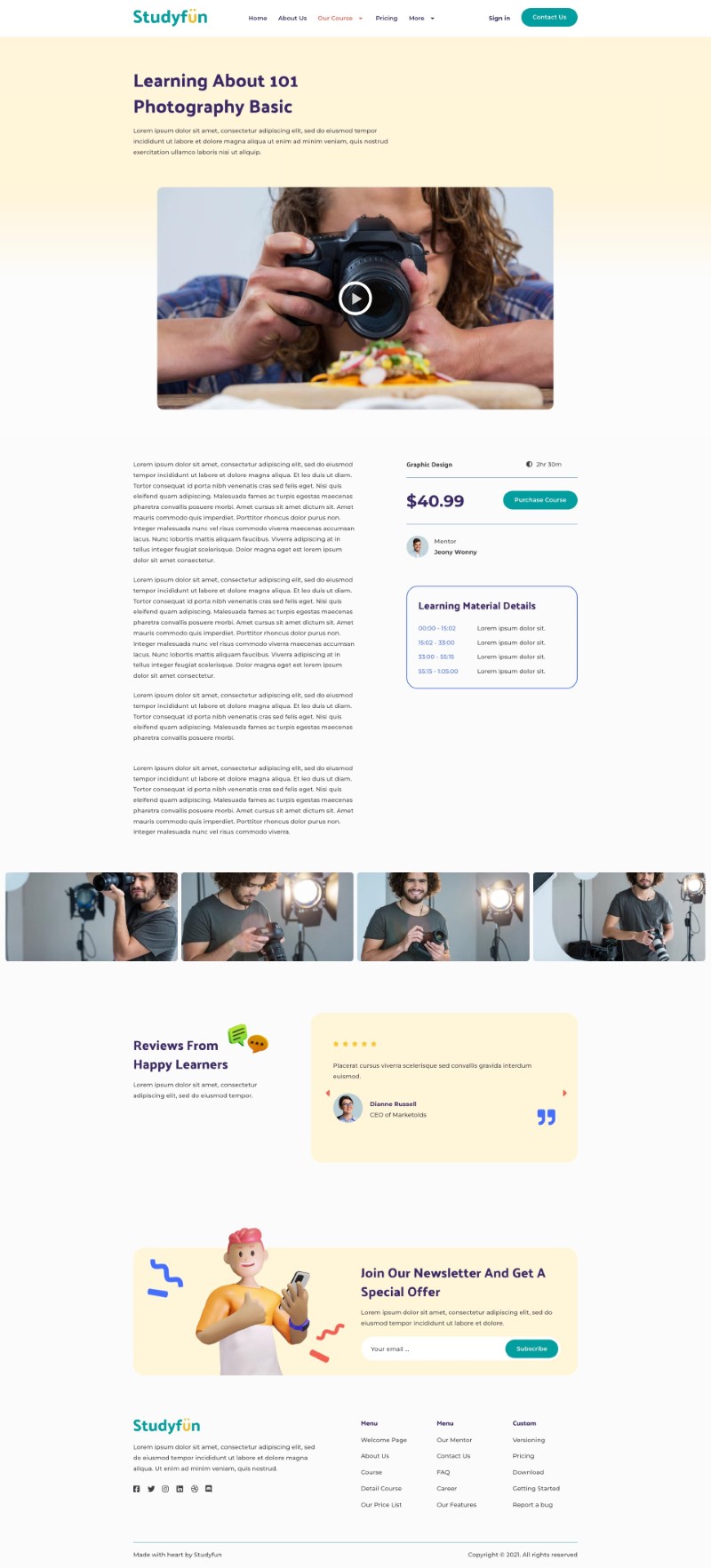 Studyfun - Course Elementor Template Kit by nathatype | ThemeForest