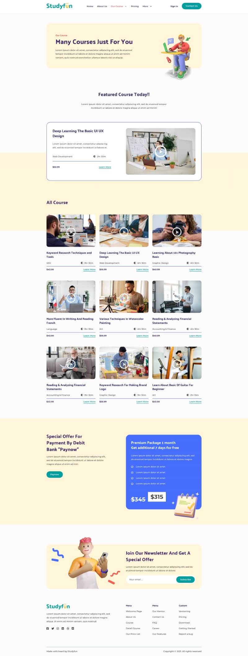 Studyfun - Course Elementor Template Kit by nathatype | ThemeForest