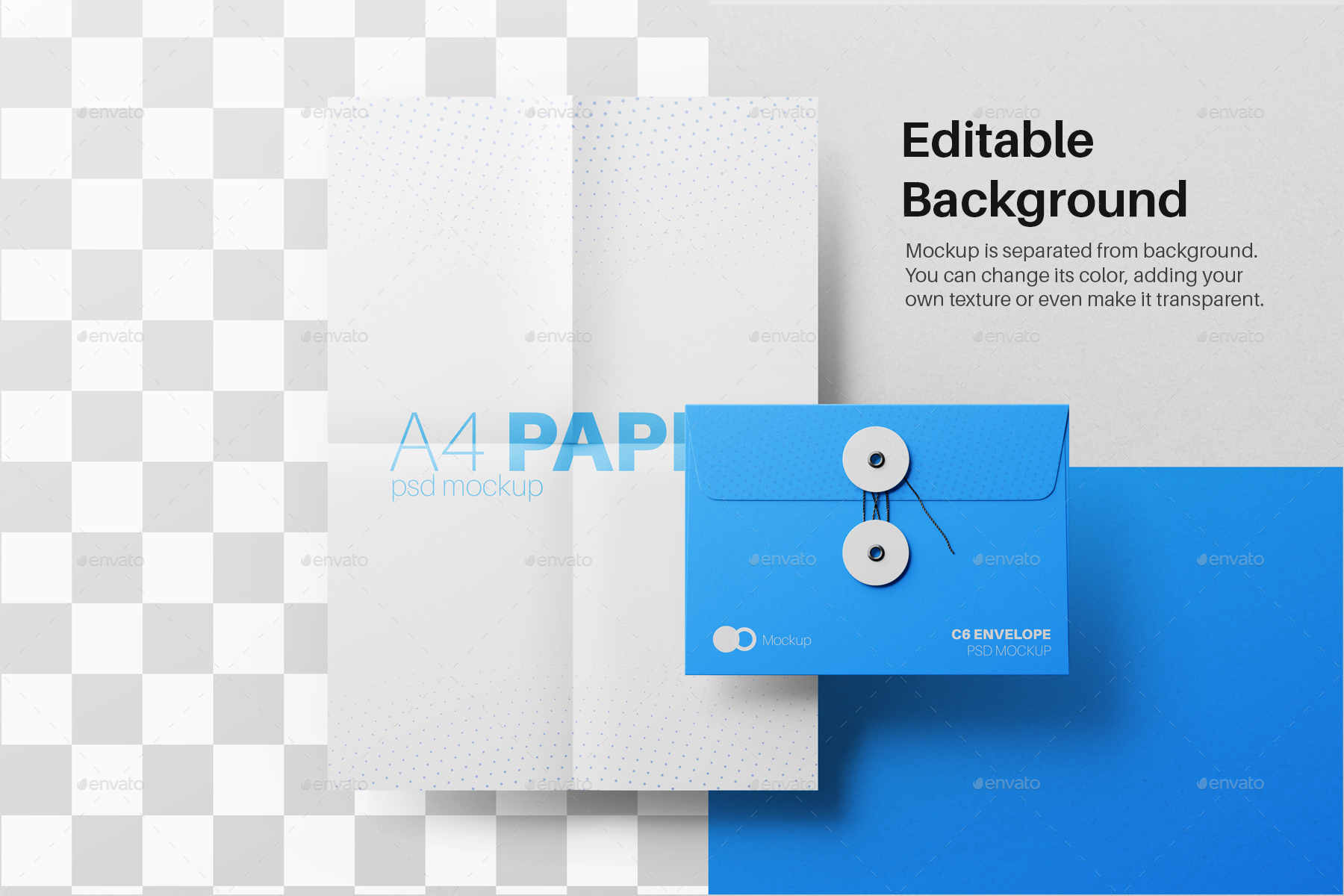 C6 String Tie Envelope PSD Mockup Pack, Graphics | GraphicRiver