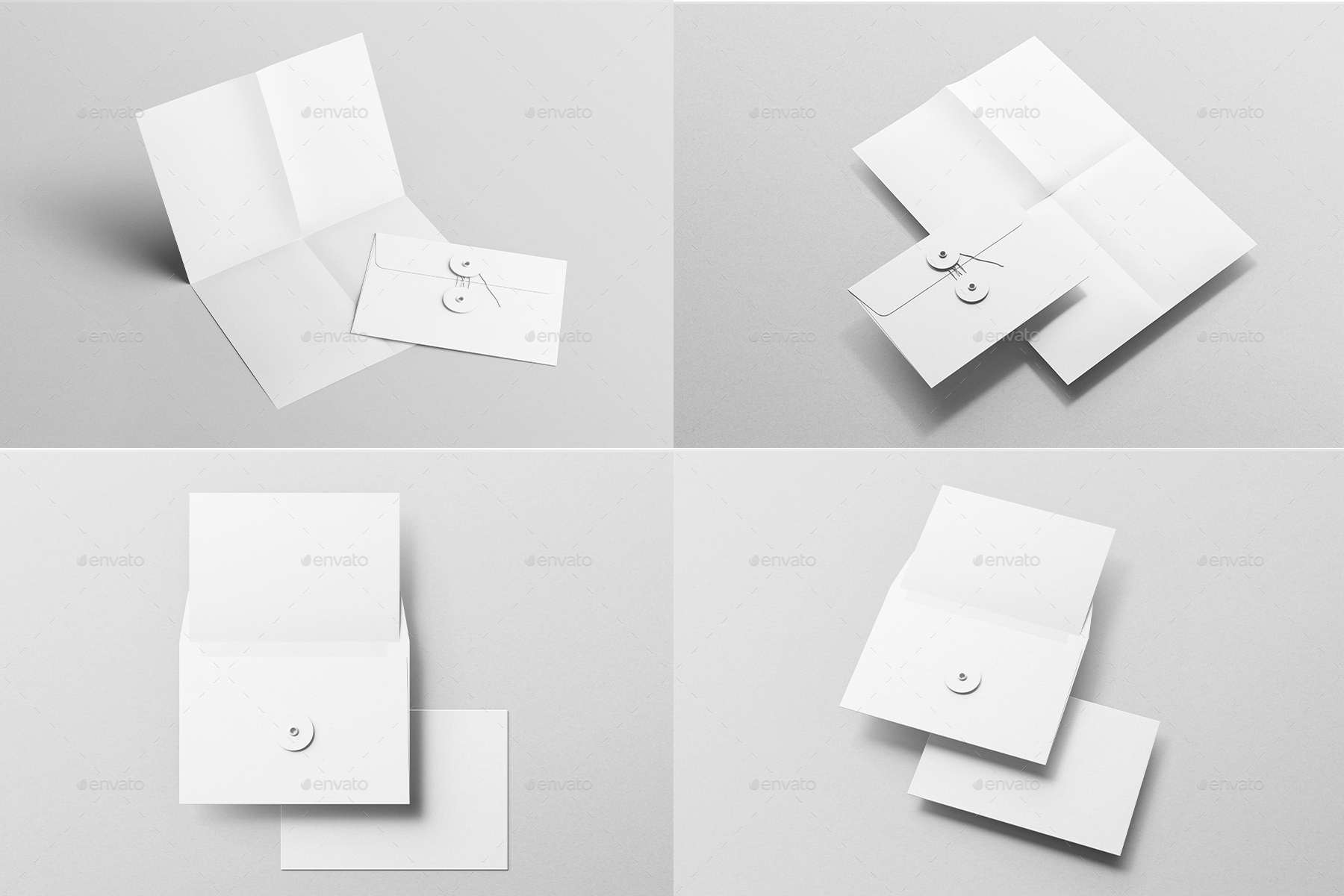 C6 String Tie Envelope PSD Mockup Pack, Graphics | GraphicRiver