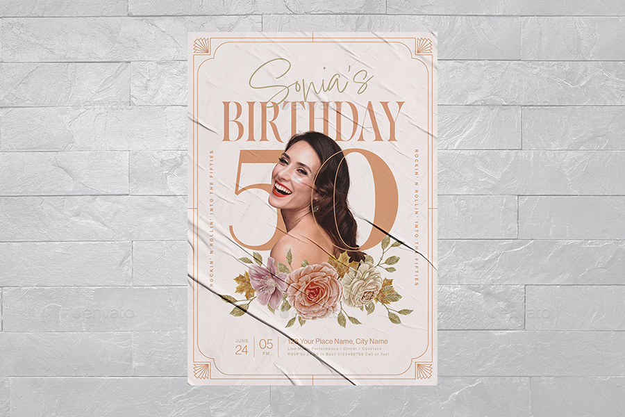 Birthday Flyer Template, Print Templates | GraphicRiver