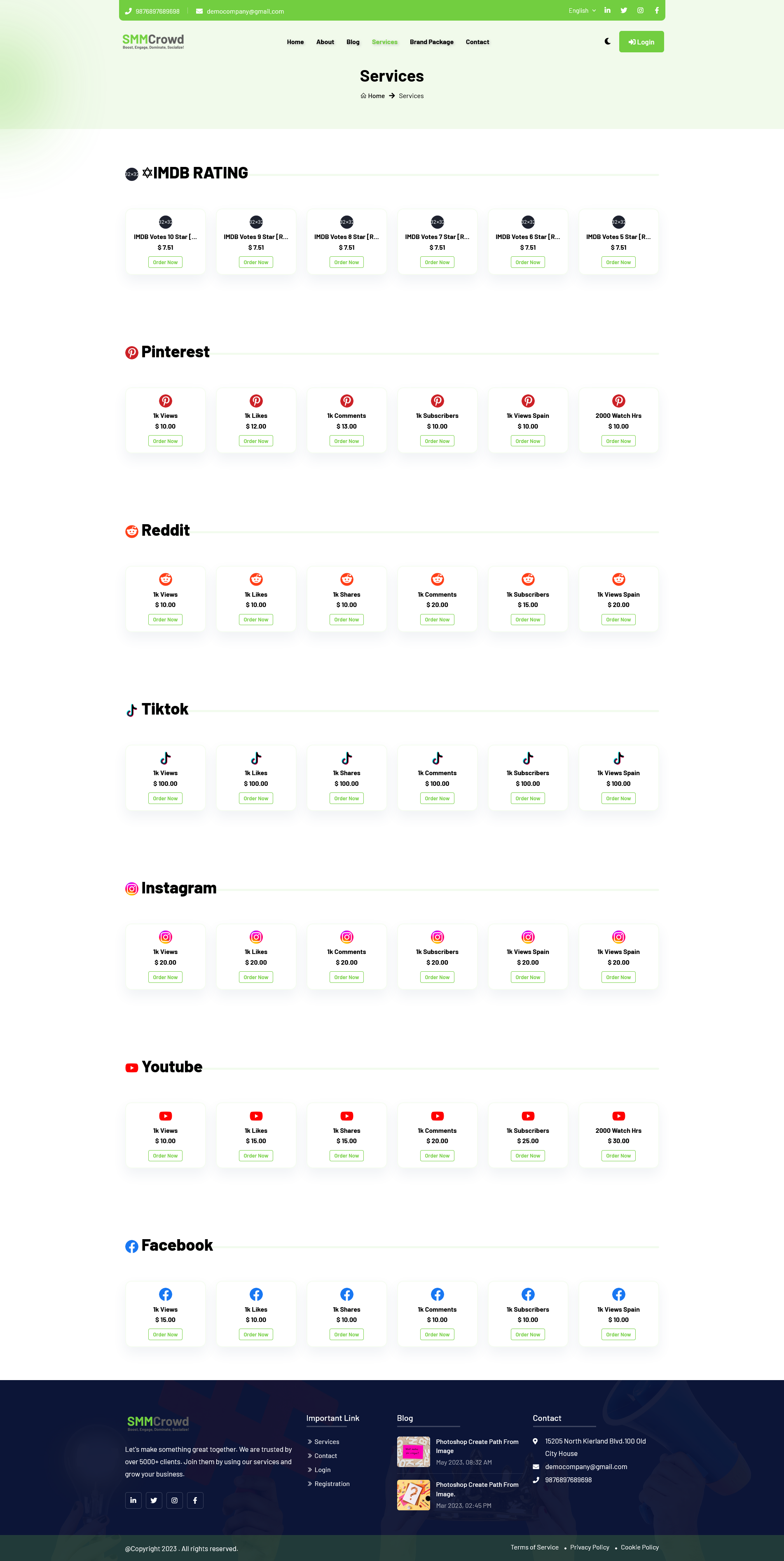 SMMCrowd - Marketplace of SMM Services by wStacks | CodeCanyon