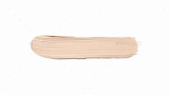 Liquid foundation smudge. Beauty skincare texture swipe swatch Cosmetic ...