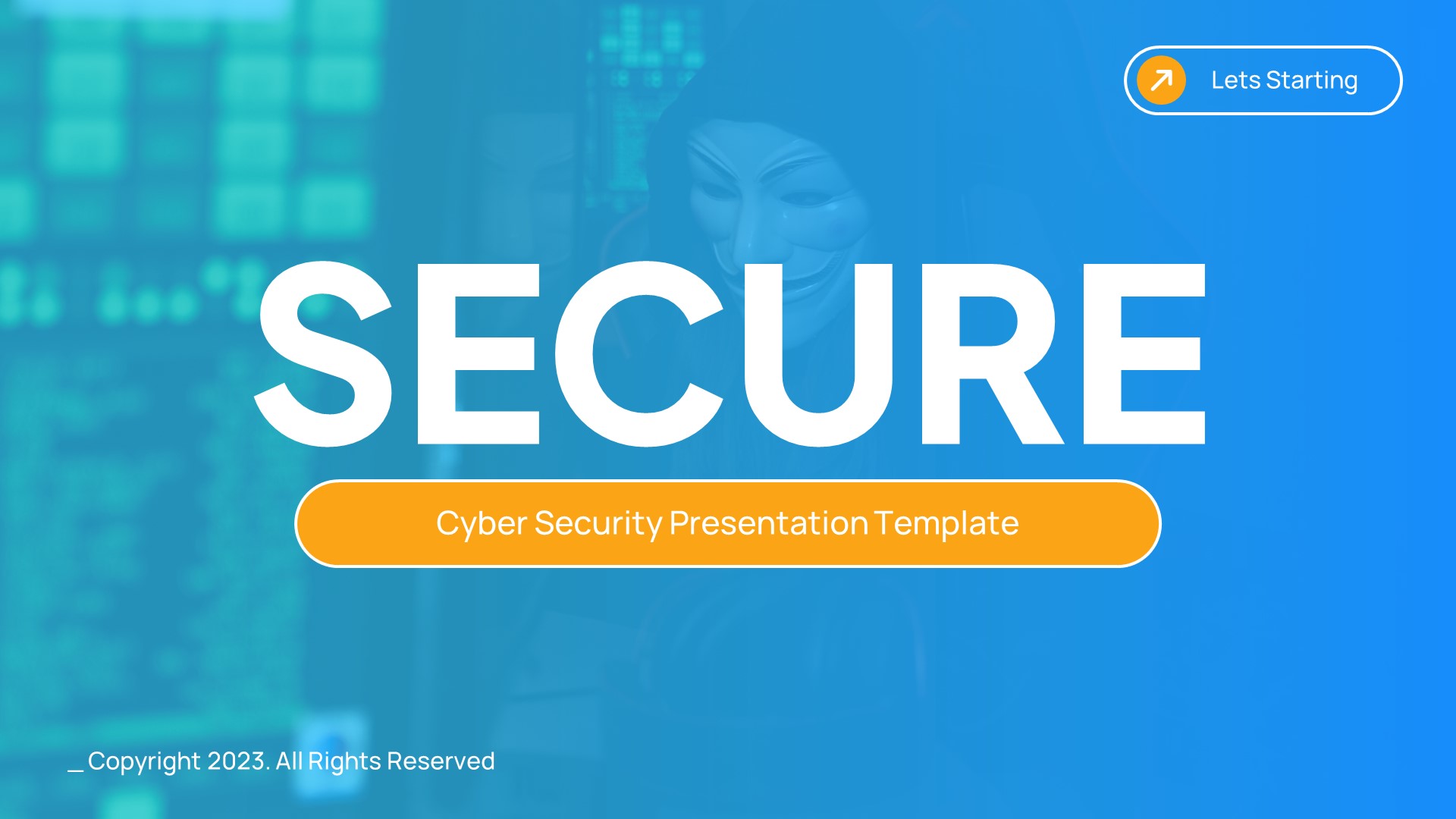 Secure - Cyber Security Google Slides Template, Presentation Templates