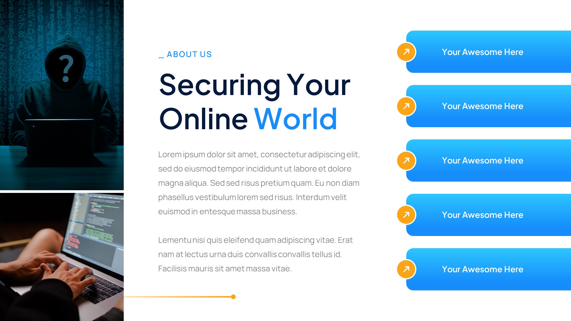 Secure - Cyber Security Google Slides Template, Presentation Templates