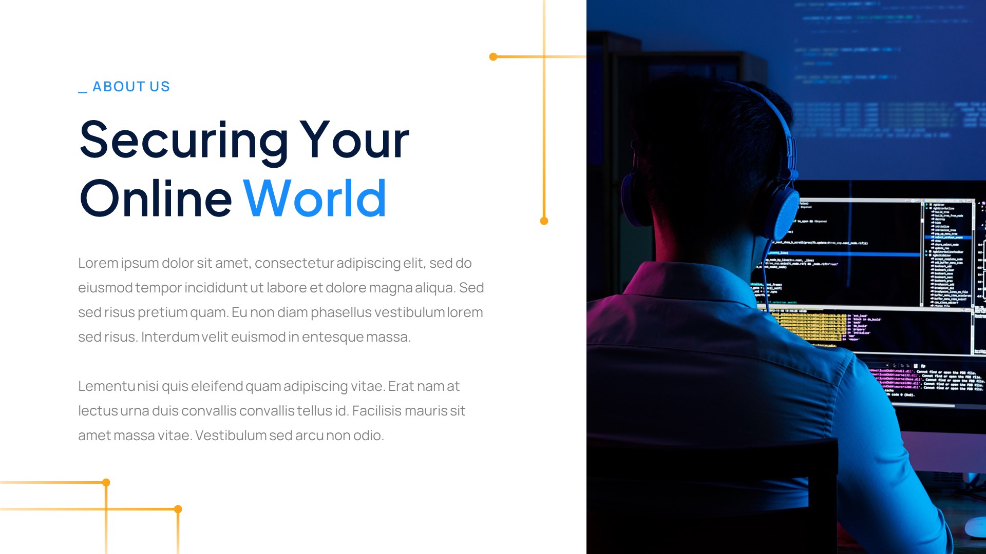 Secure - Cyber Security Google Slides Template, Presentation Templates