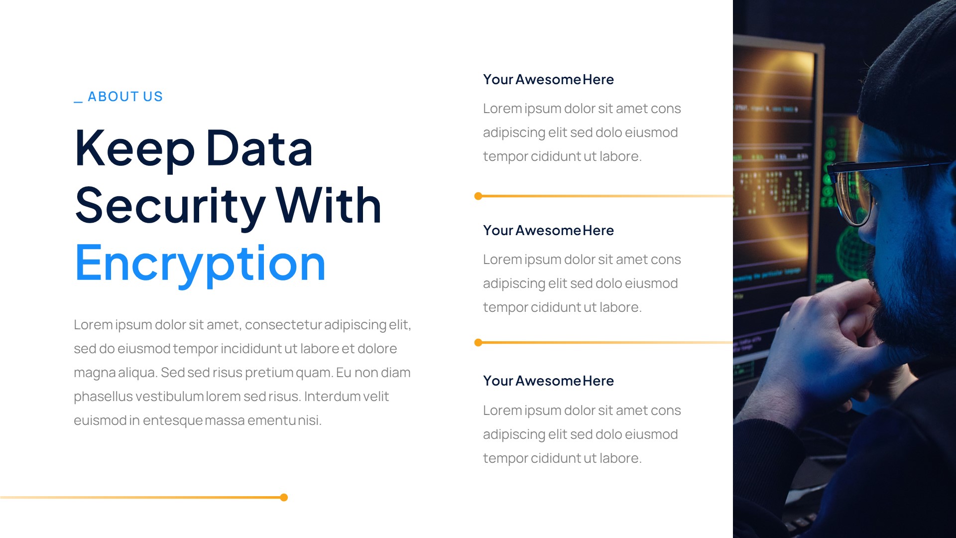 Secure - Cyber Security Google Slides Template, Presentation Templates