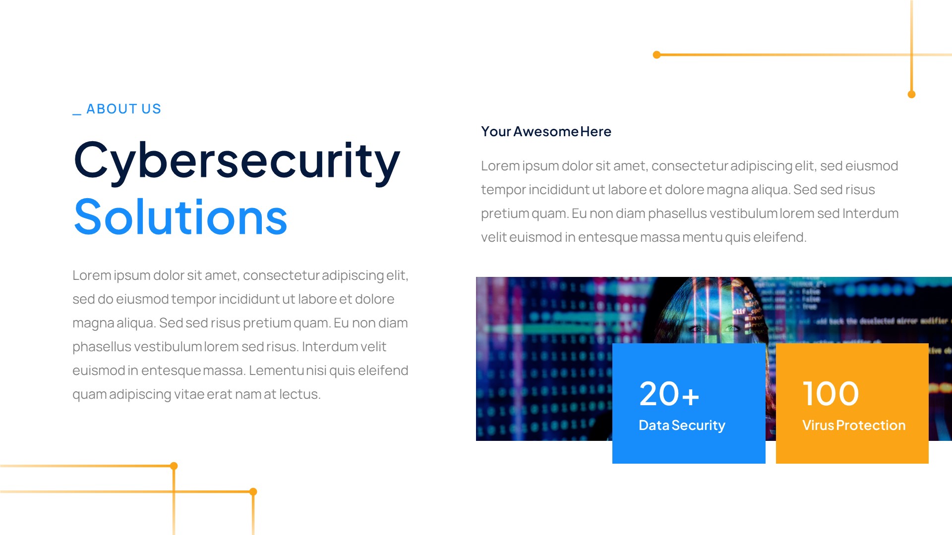 Secure - Cyber Security Google Slides Template, Presentation Templates