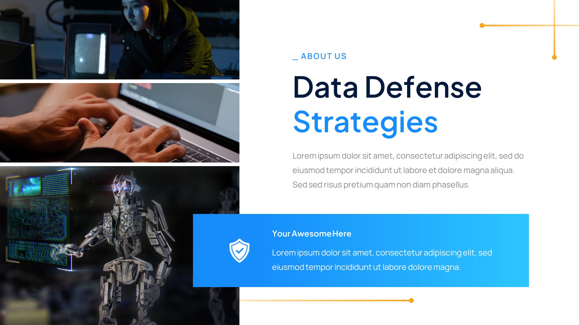 Secure - Cyber Security Google Slides Template, Presentation Templates