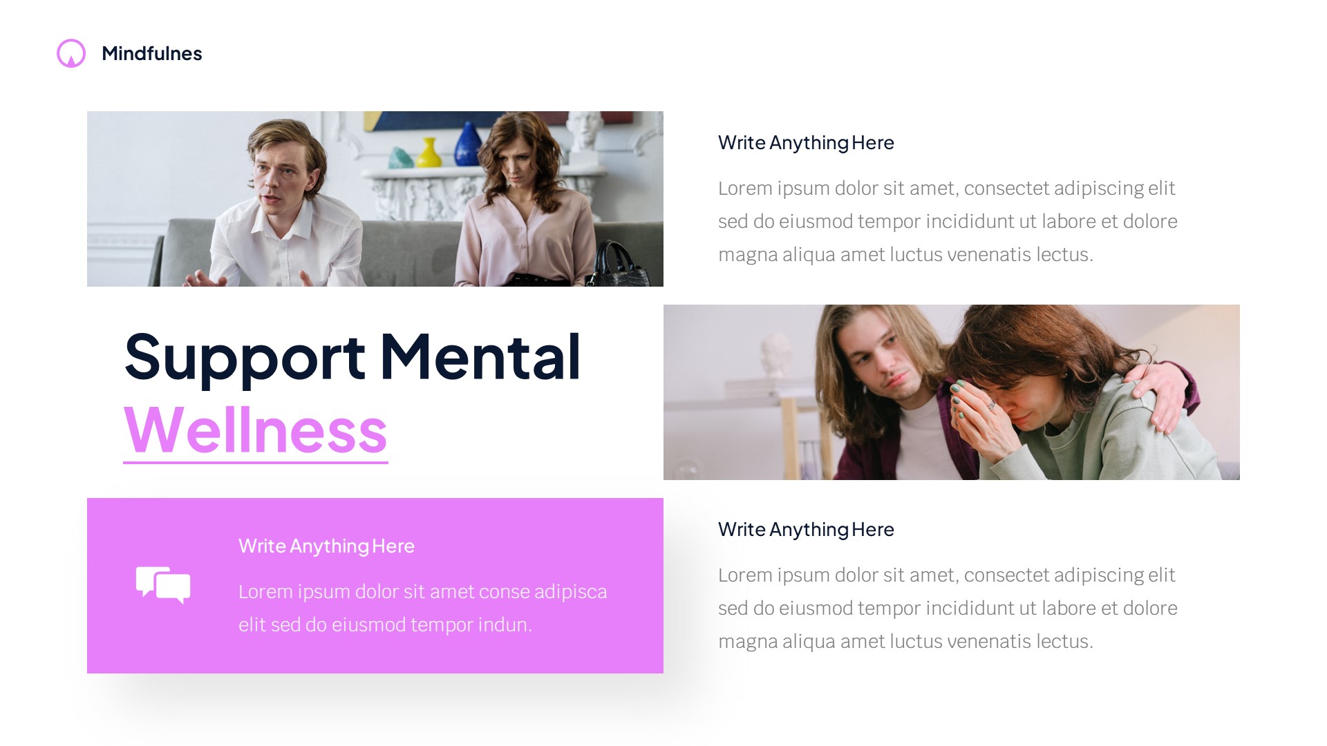 Mindfulnes - Mental Health Google Slides Template, Presentation Templates