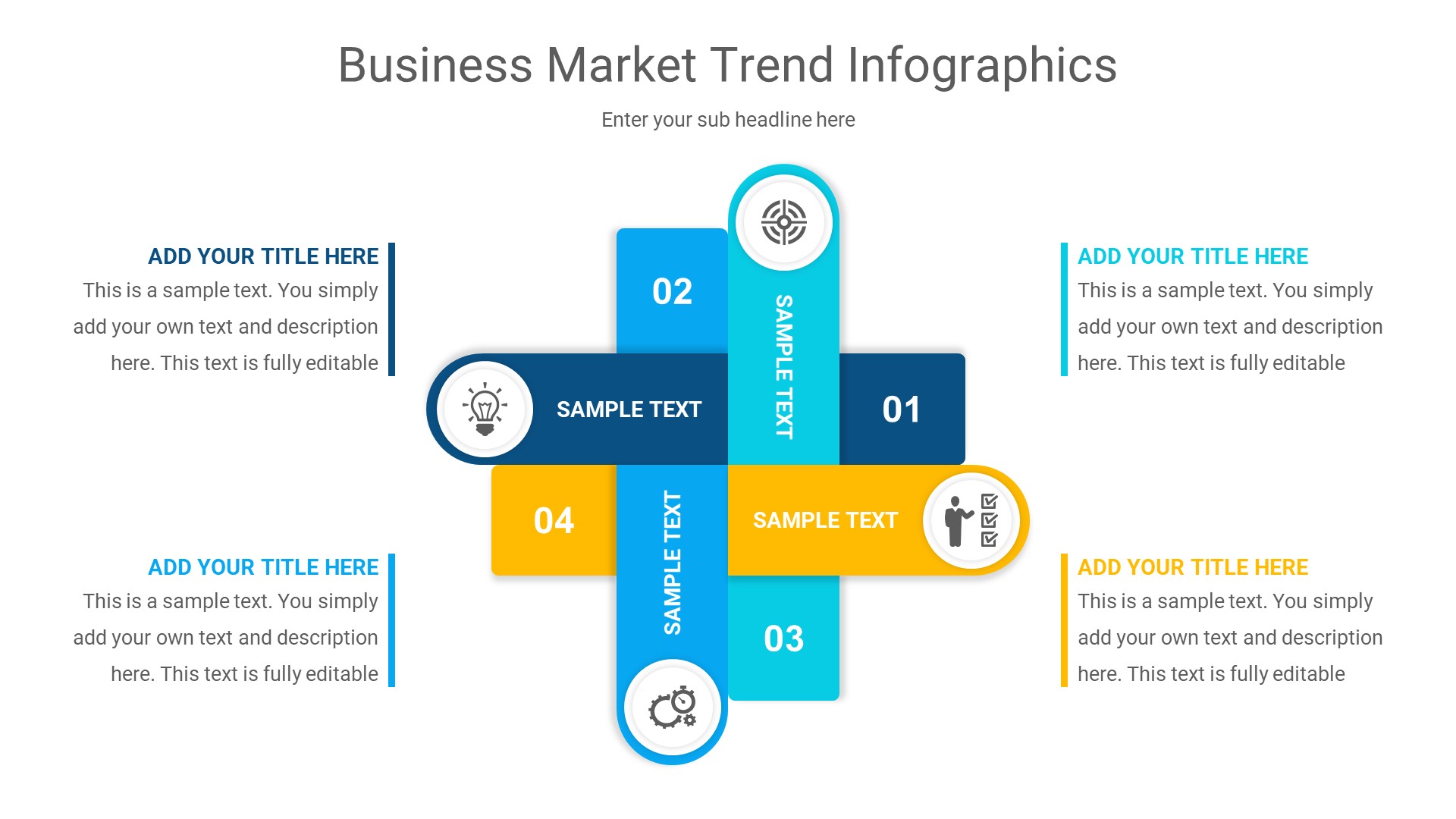 Business market trend Keynote Infographics Template, Presentation Templates
