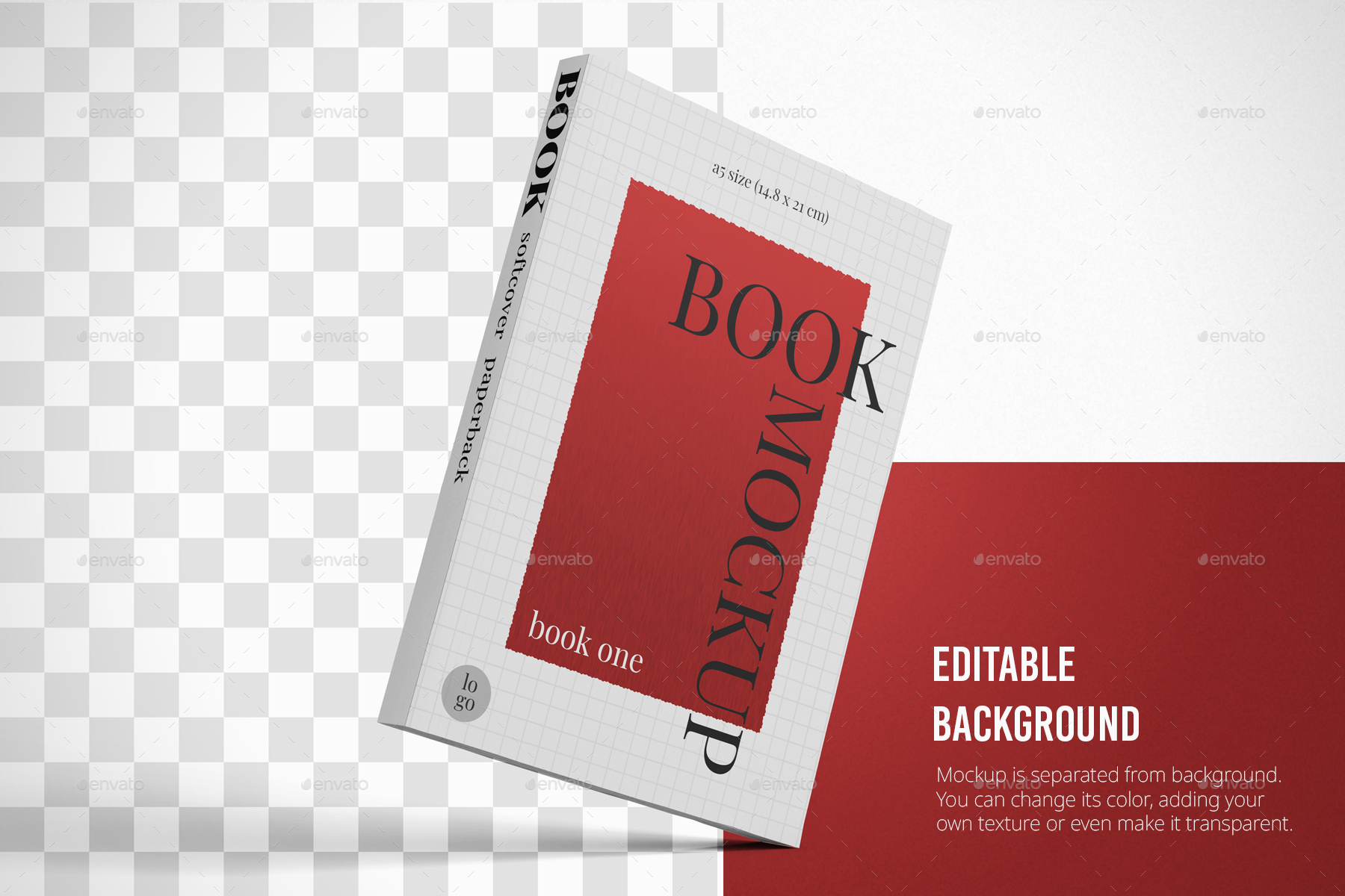 Softcover Book Cover A5 Size PSD Mockup Pack, Graphics | GraphicRiver