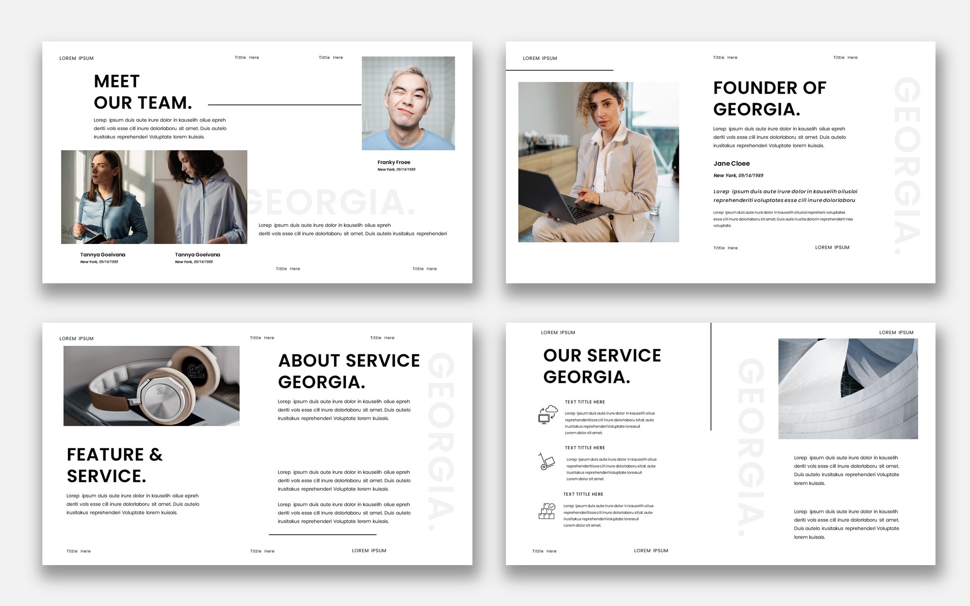 Georgia - Business Presentation Google Slide Template, Presentation ...
