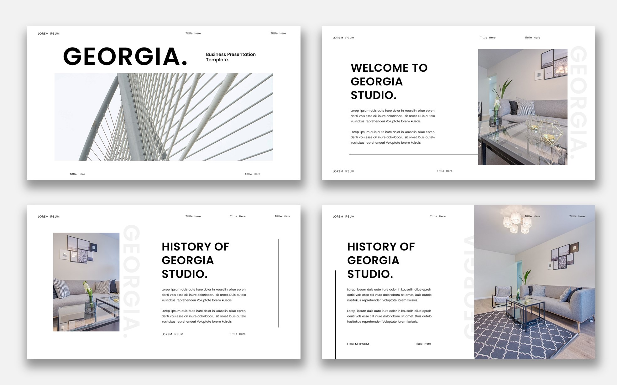 Georgia - Business Presentation Keynote Template, Presentation Templates