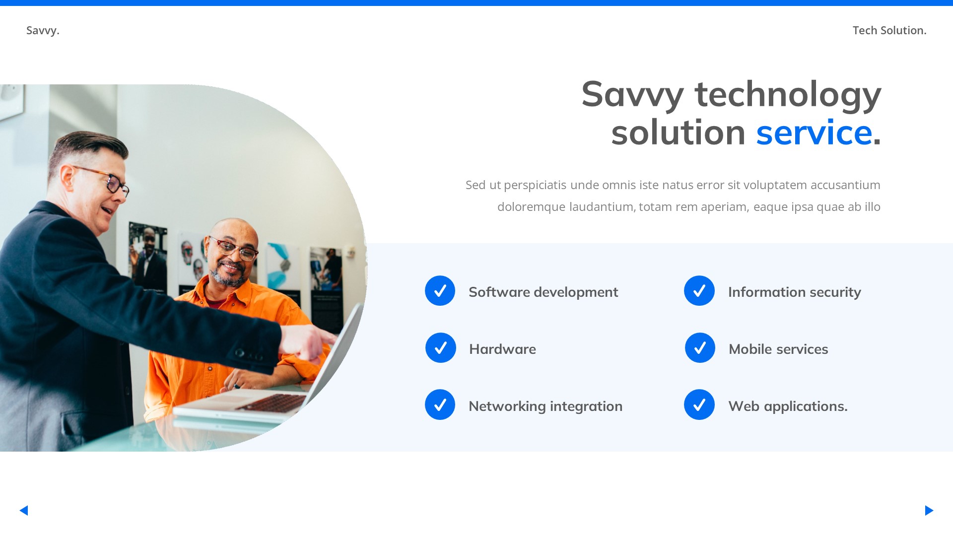 Savvy tech solution - PowerPoint template, Presentation Templates ...