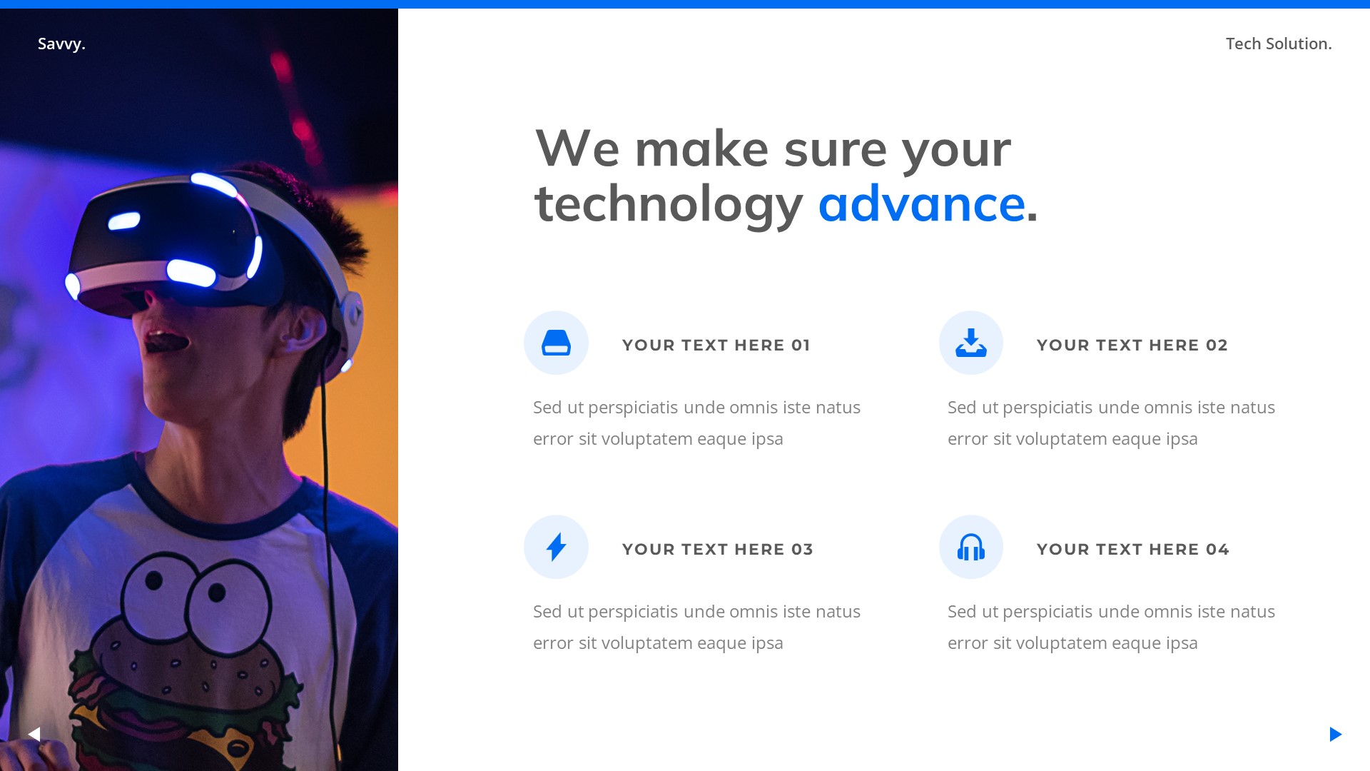 Savvy tech solution - PowerPoint template, Presentation Templates ...